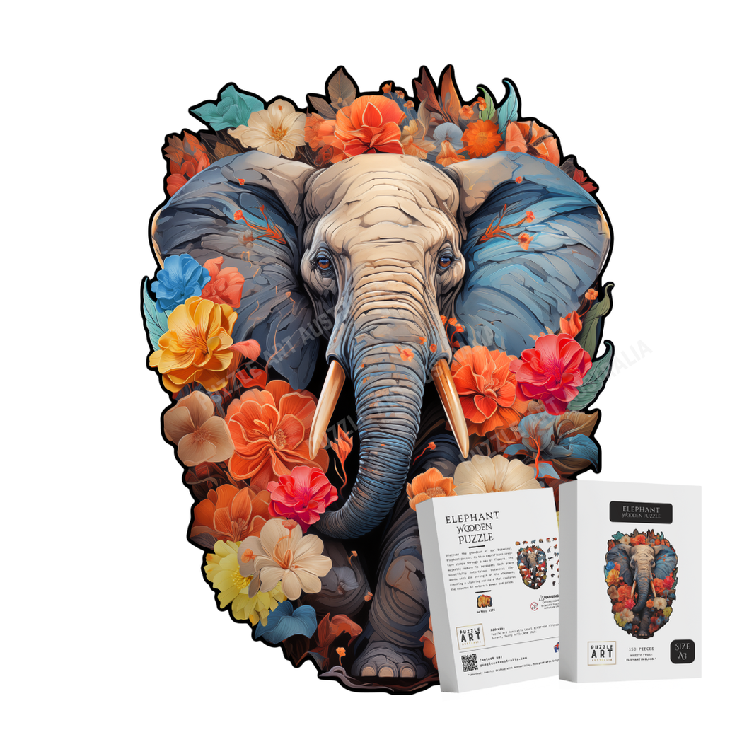 Botanical Elephant Portrait – Sensory Circle