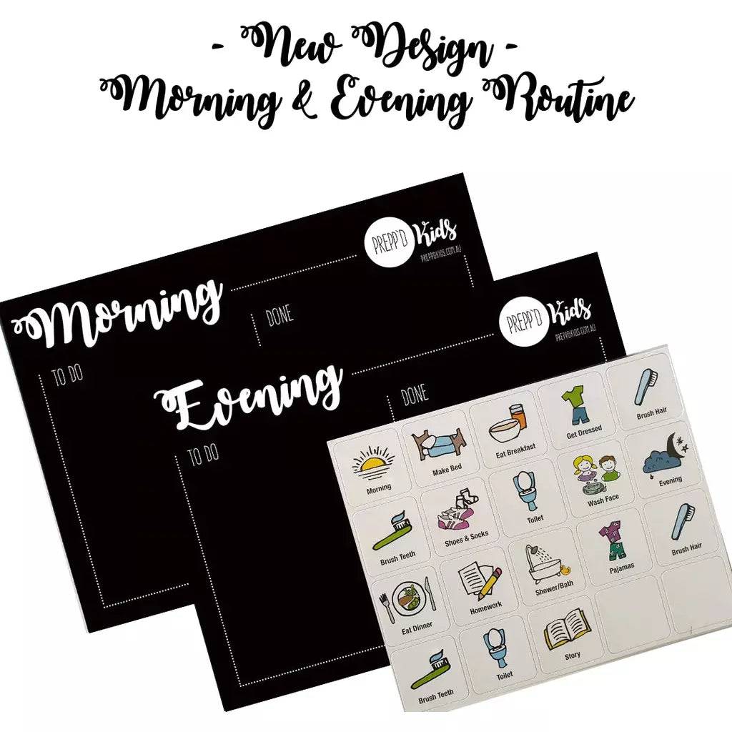 Morning & Evening Routine Set (A4) – Sensory Circle
