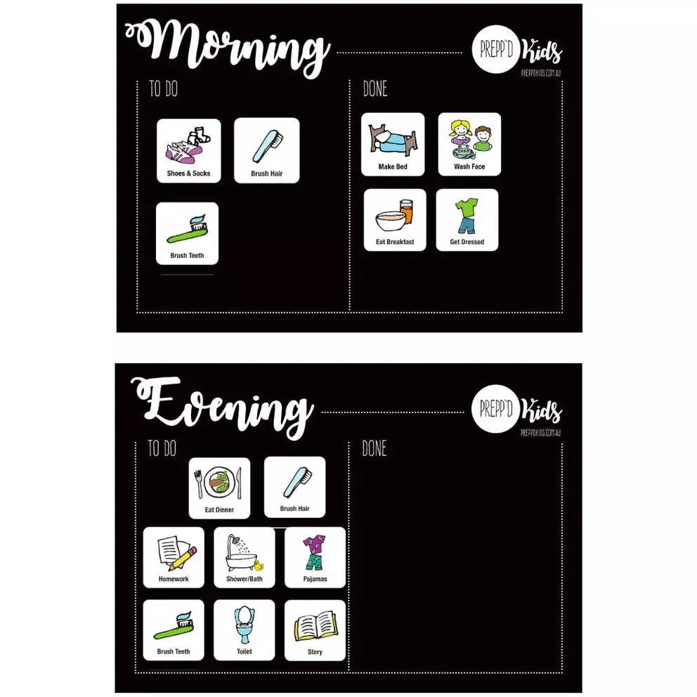 Morning & Evening Routine Set (A4) – Sensory Circle